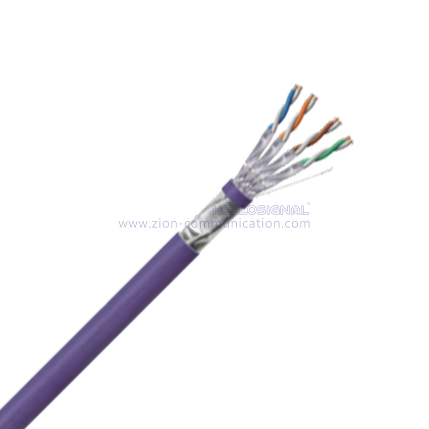 F/FTP CAT6A 4PR 23AWG PVC Ethernet network cable from China manufacturer - Zion Communication
