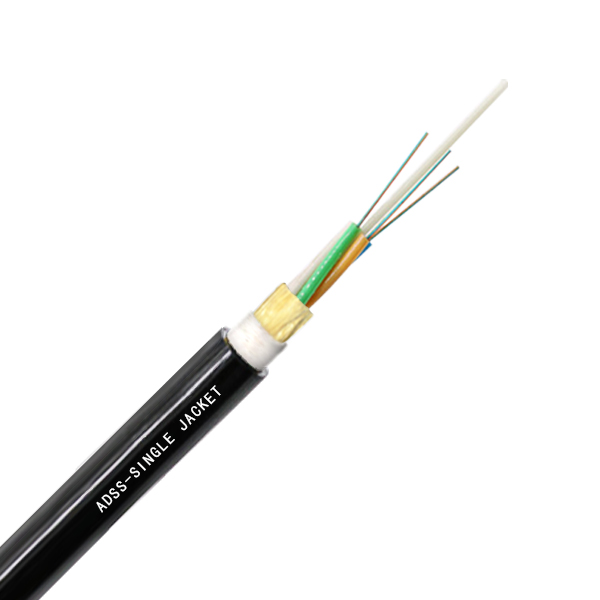 ADSS Cable 48C Single Jacket,Span 120m fibra óptica All Dielectric self ...