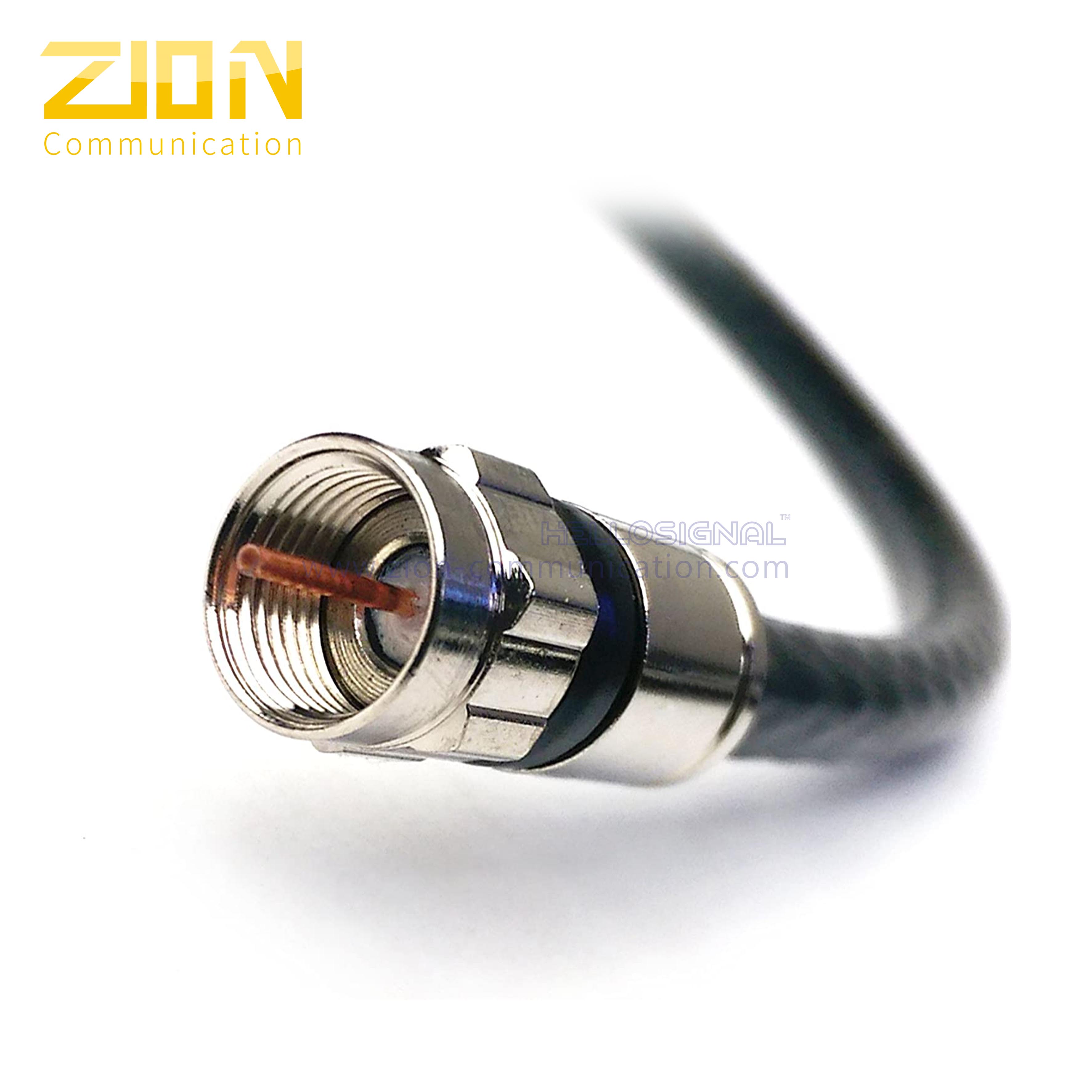 RG6 18 AWG F-Type Coaxial RG6 Cable HD Quality 75Ω Dual Shield Coaxial ...