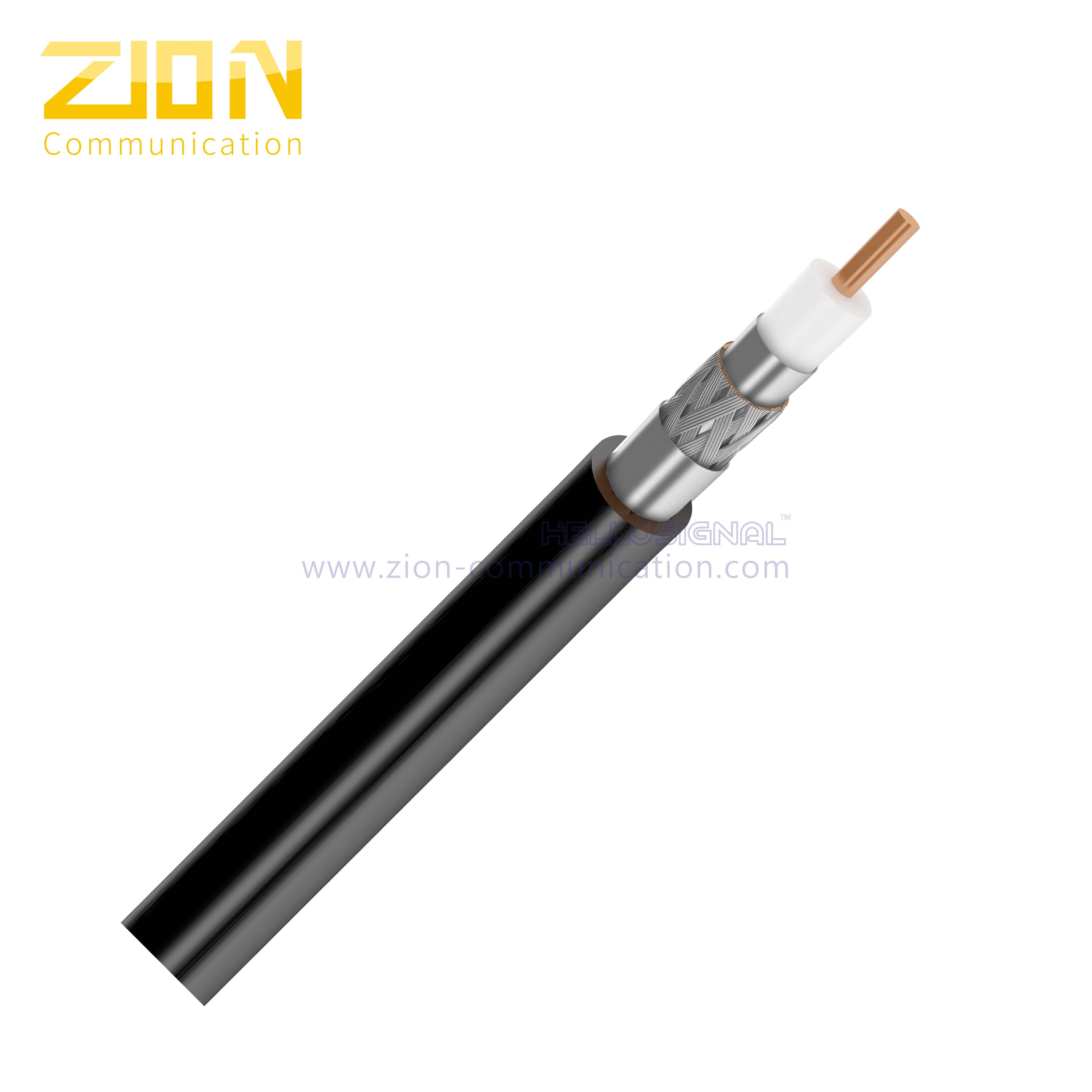 RG11 Tri 60% PE coaxial Cable from China manufacturer - Zion Communication